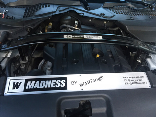 Engine Bay Radiator Cover Name Plate for 2015-17 Mustang | White ...