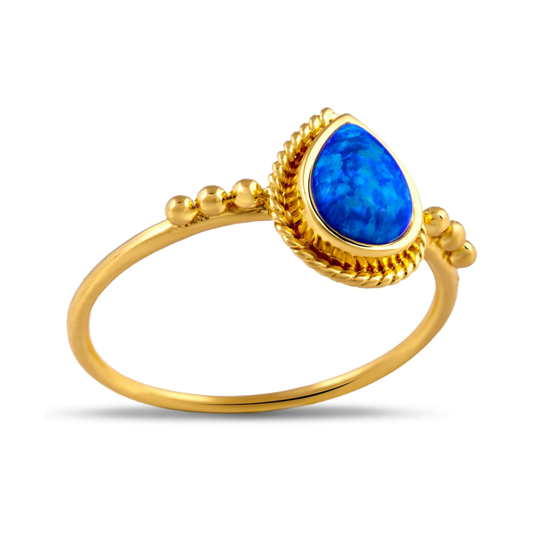 MIDSUMMER STAR | Rejoice Blue Opal Ring | Gold | mysite