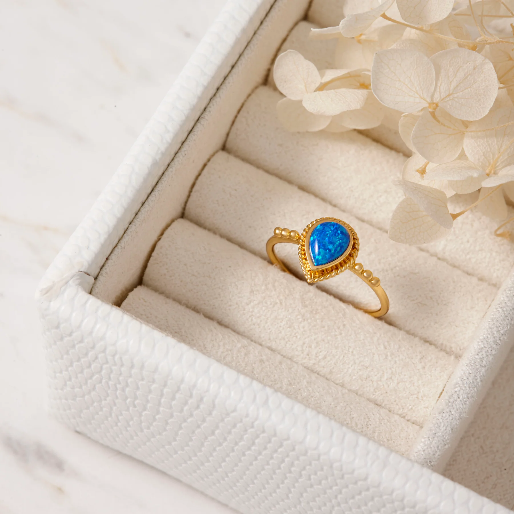 MIDSUMMER STAR | Rejoice Blue Opal Ring | Gold | mysite