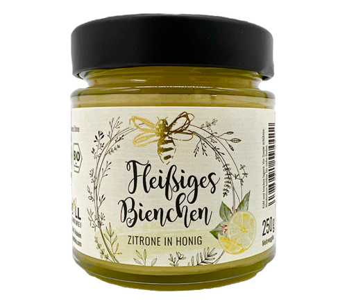 Bio-Honig mit Zitrone | Fruchtig-Erfrischend | Fleißiges Bienchen