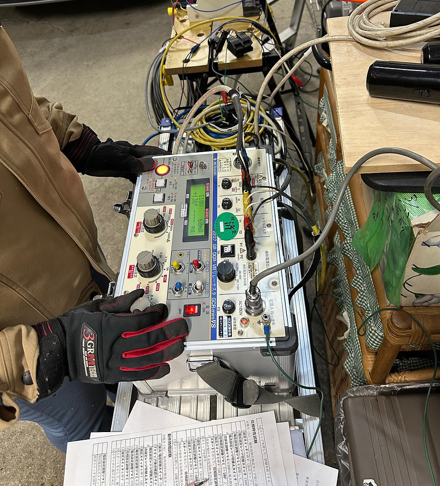 太陽光発電に伴うOVGR.RPR試験を実施