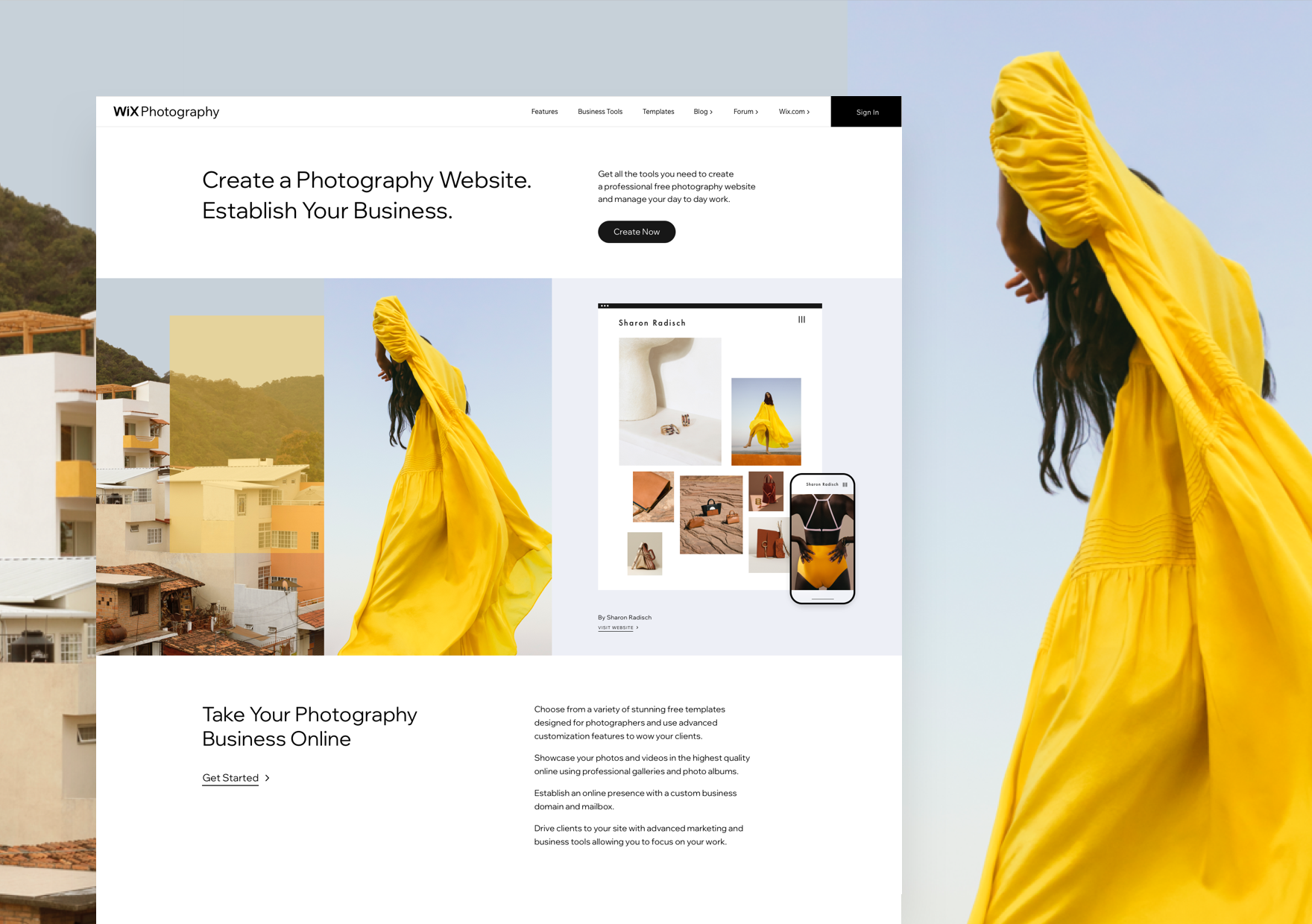 Wix Photography Gate Design