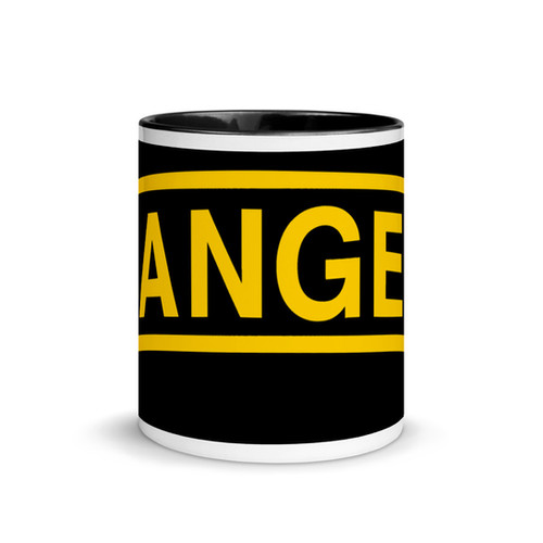 US Army RANGER Tab Coffee Mug - Black | Warhorse Supply Co.