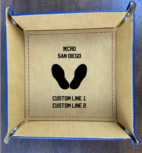 USMC MCRD San Diego Footprints Desk Valet | Warhorse Supply Co.