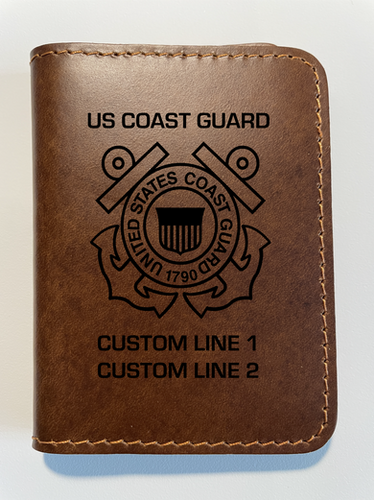 US Coast Guard Leather Wallet | Warhorse Supply Co.