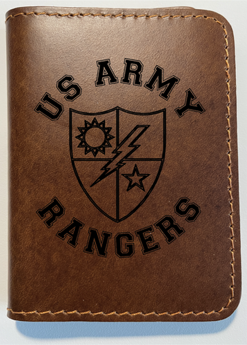 US Army Rangers (75th) Leather Wallet | Warhorse Supply Co.