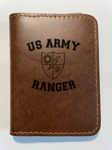 US Army Ranger (75th) Leather Wallet | Warhorse Supply Co.