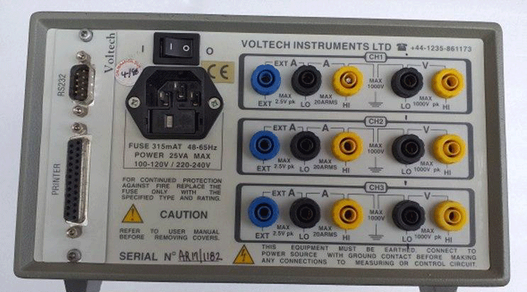 Voltech PM300 Three Phase Power Analyzer-FOR PART | rescience