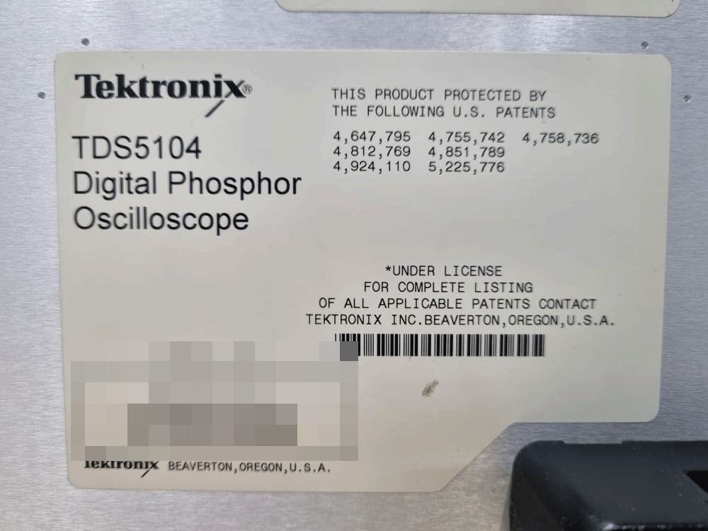 Tektronix TDS5104 Digital Phospor Oscilloscope | rescience