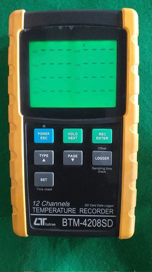 Lutron BTM-4208SD 12CH Temperature Recorder | rescience