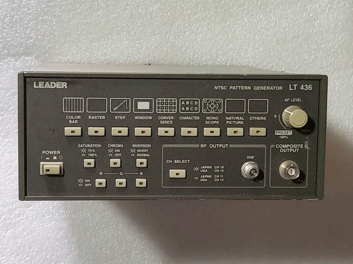 LEADER LT 416 NTSC/PAL/SECAM Pattern Generator | rescience