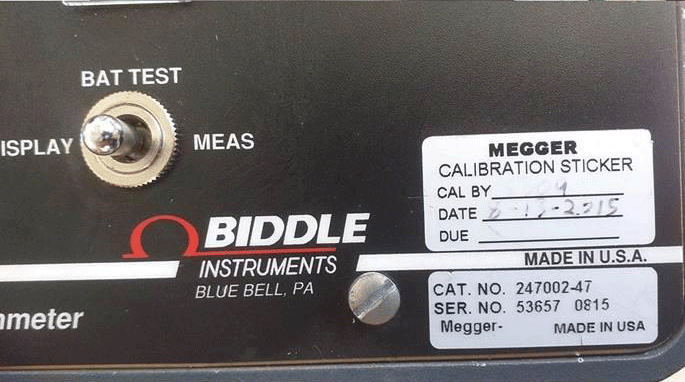 BIDDLE DLRO/247002-47 Digital Low Resistance Ohmmeter | rescience