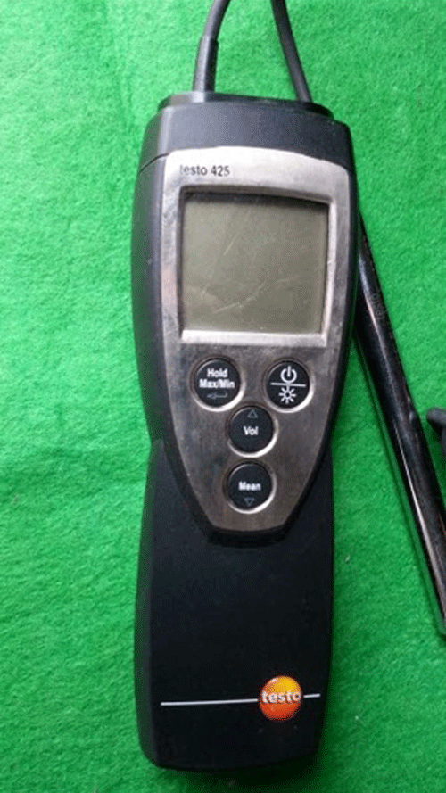 Testo 425 hotwire anemometer | rescience
