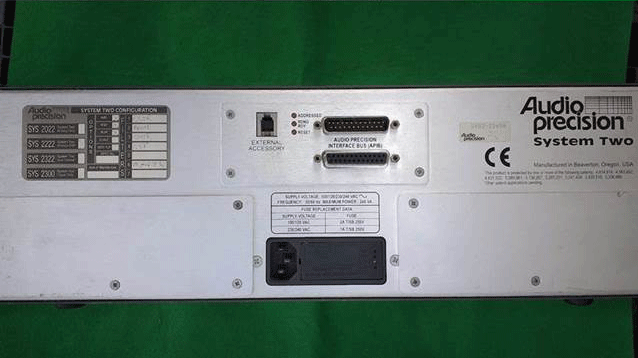 Audio Precision SYSTEM TWO-2222 + DSP analog domain test set | rescience