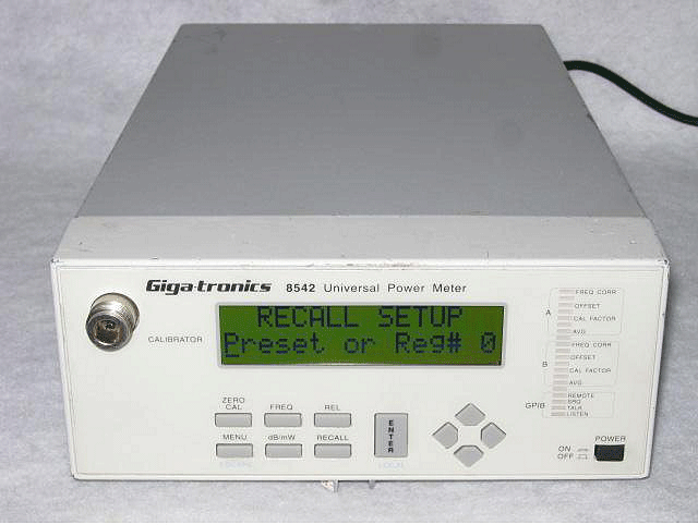 Giga-tronics 8542 Dual Channel Universal Power Meter w/ 01 (GPIB ...