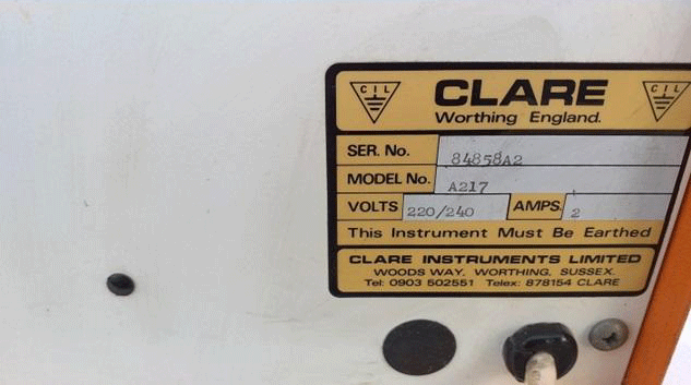 CLARE A217 Earth Bond Tester | rescience