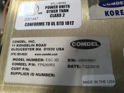 COMDEL ESC-3D Electrostatic Voltage Source | rescience