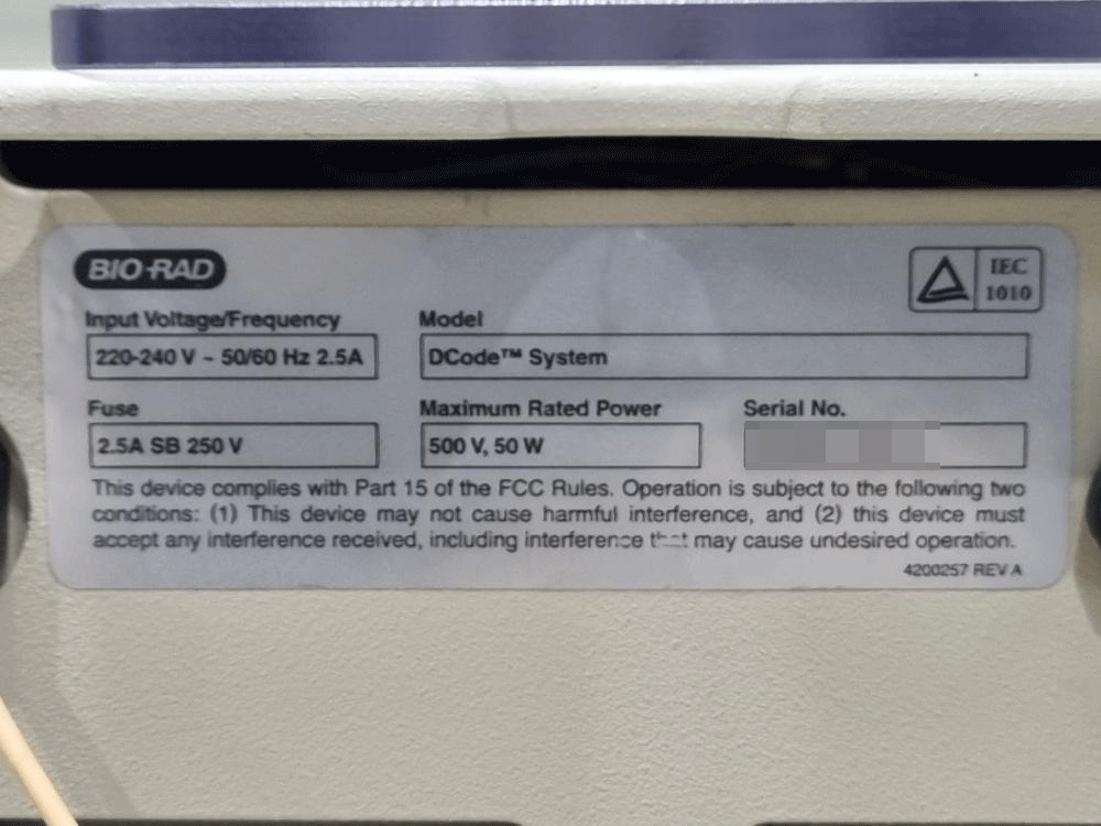 BIO-RAD DCode Universal Mutation Detection System | rescience