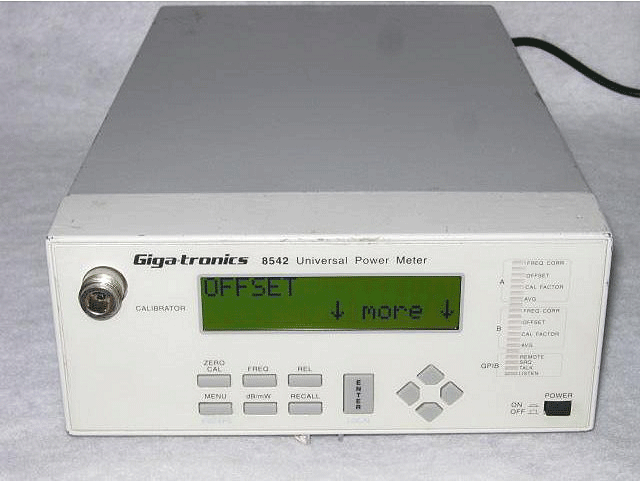 Giga-tronics 8542 Dual Channel Universal Power Meter w/ 01 (GPIB ...
