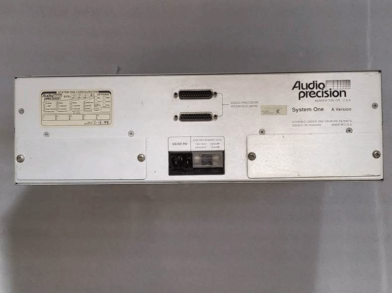 Audio Precsion SYS-222A System ONE Configuration | rescience