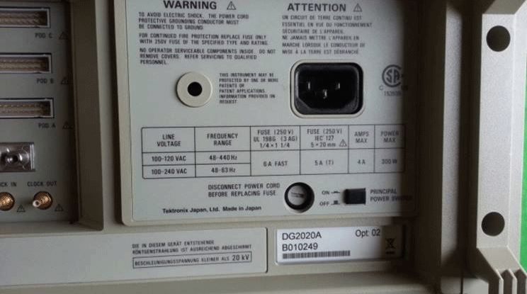 Tektronix Dg2020a Data Generator Rescience