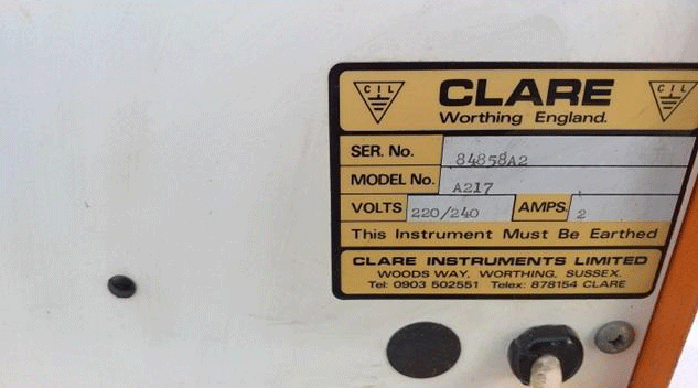 CLARE A217 Earth Bond Tester | rescience