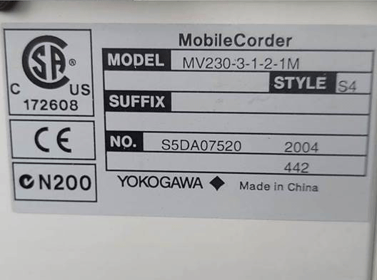 Yokogawa MV230-3-1-2-1M Mobile Corder | rescience