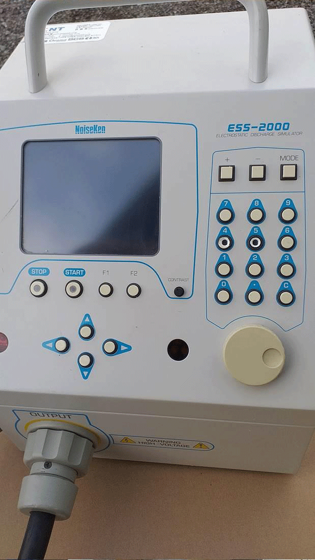 Noiseken ESS-2000 Electrostatic Discharge Simulator | rescience Noiseken ESS-2000 Electrostatic Discharge Simulator | rescience