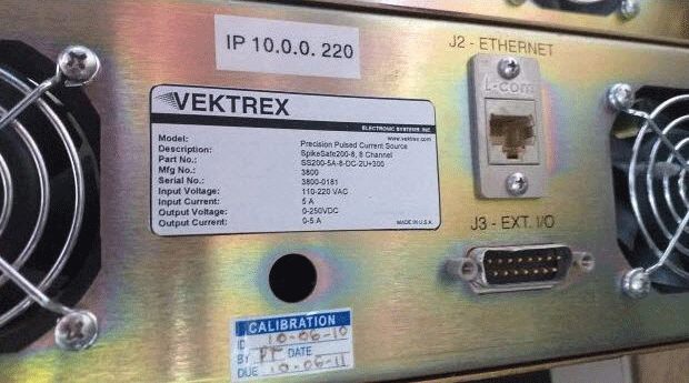 Vektrex SS200-5A-8-DC-2U+30Precision Pulsed Current Source | rescience