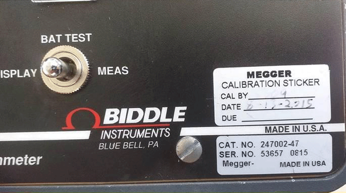 BIDDLE DLRO/247002-47 Digital Low Resistance Ohmmeter | rescience