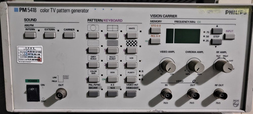 Philips Pm5418 Color Tv Pattern Generator Rescience