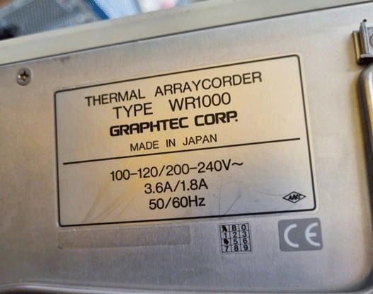 GRAPHTEC WR1000 Thermal Array Corder | rescience