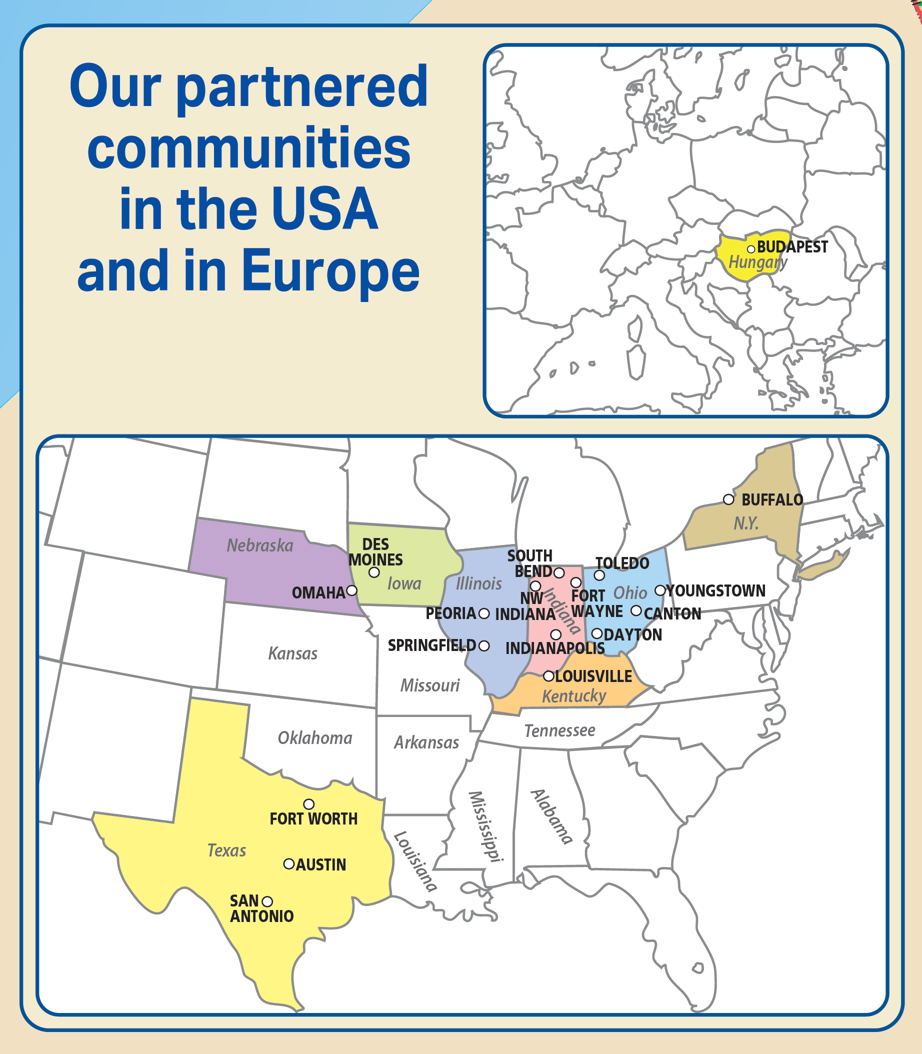 Map of USA Communities | P2G Western Galilee