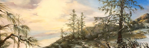 Entrance 36x12 Oil on canvas | Patricia Moss Artist