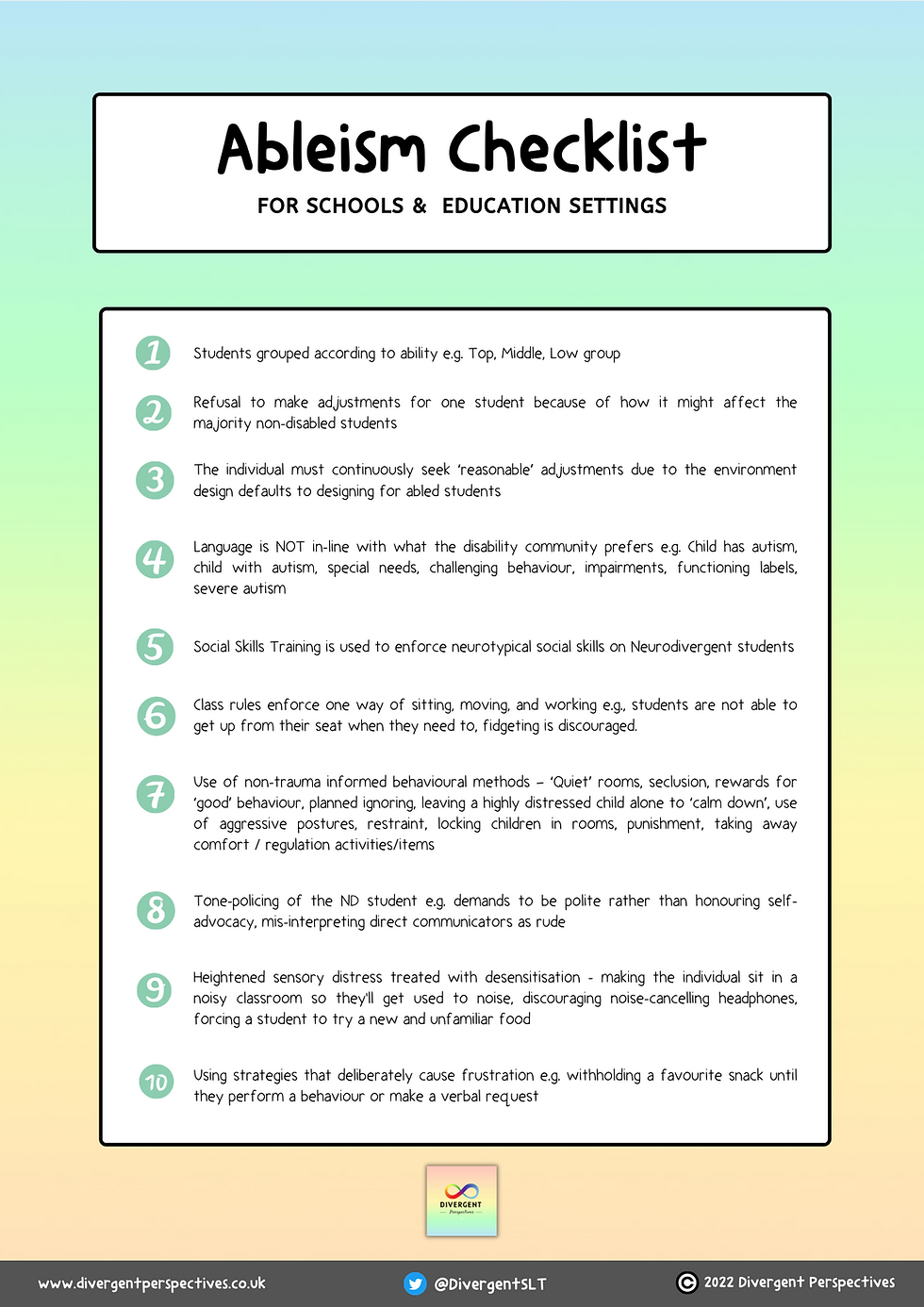 We need to talk about Ableism in education