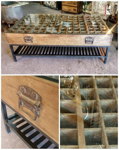 printers box coffee table | Mysite
