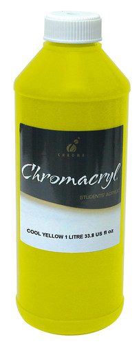 PAINT CHROMACRYL 1 LITRE COOL YELLOW | McCarthy Gallery