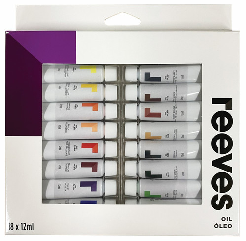 PAINT REEVES OIL COLOUR SET 10MLX18 TUBES | McCarthy Gallery