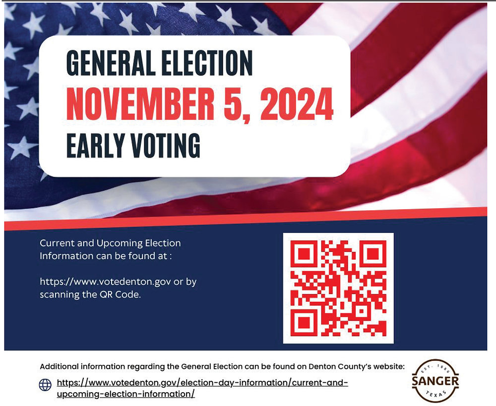Early voting for General Election starts October 21st