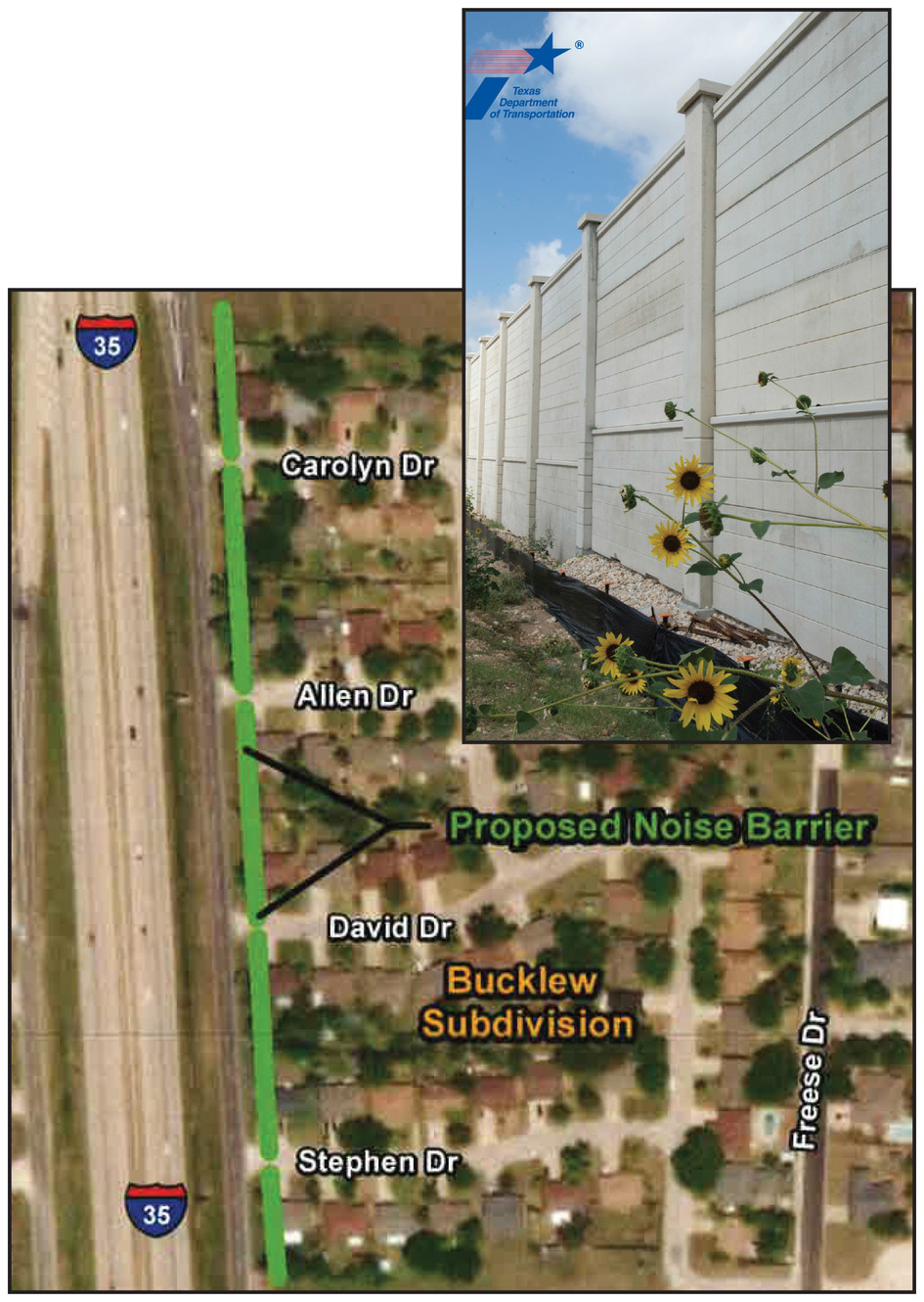 Homeowners vote yes for TxDOT noise wall barrier on I-35