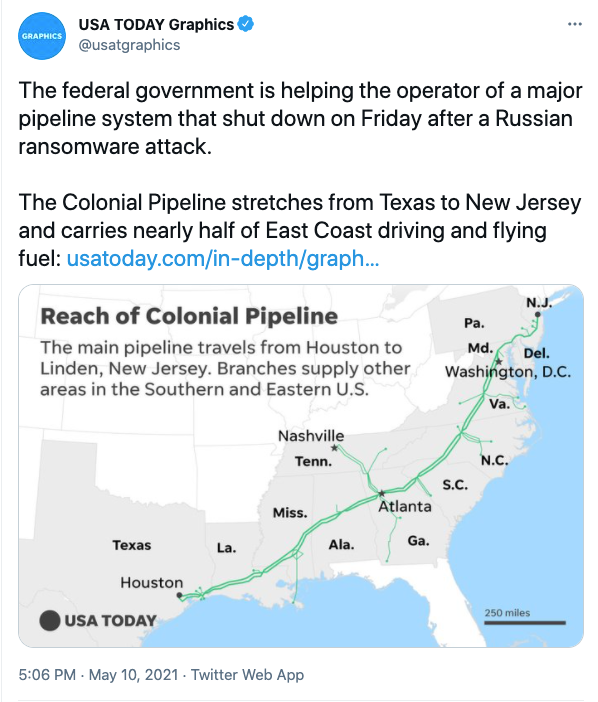 Threat Assessment: Aftermath of Cyberattack on US Colonial Pipeline