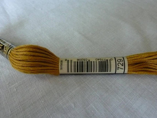 729 HILO PARA BORDAR DMC - OLD GOLD MED | Bordar.cl