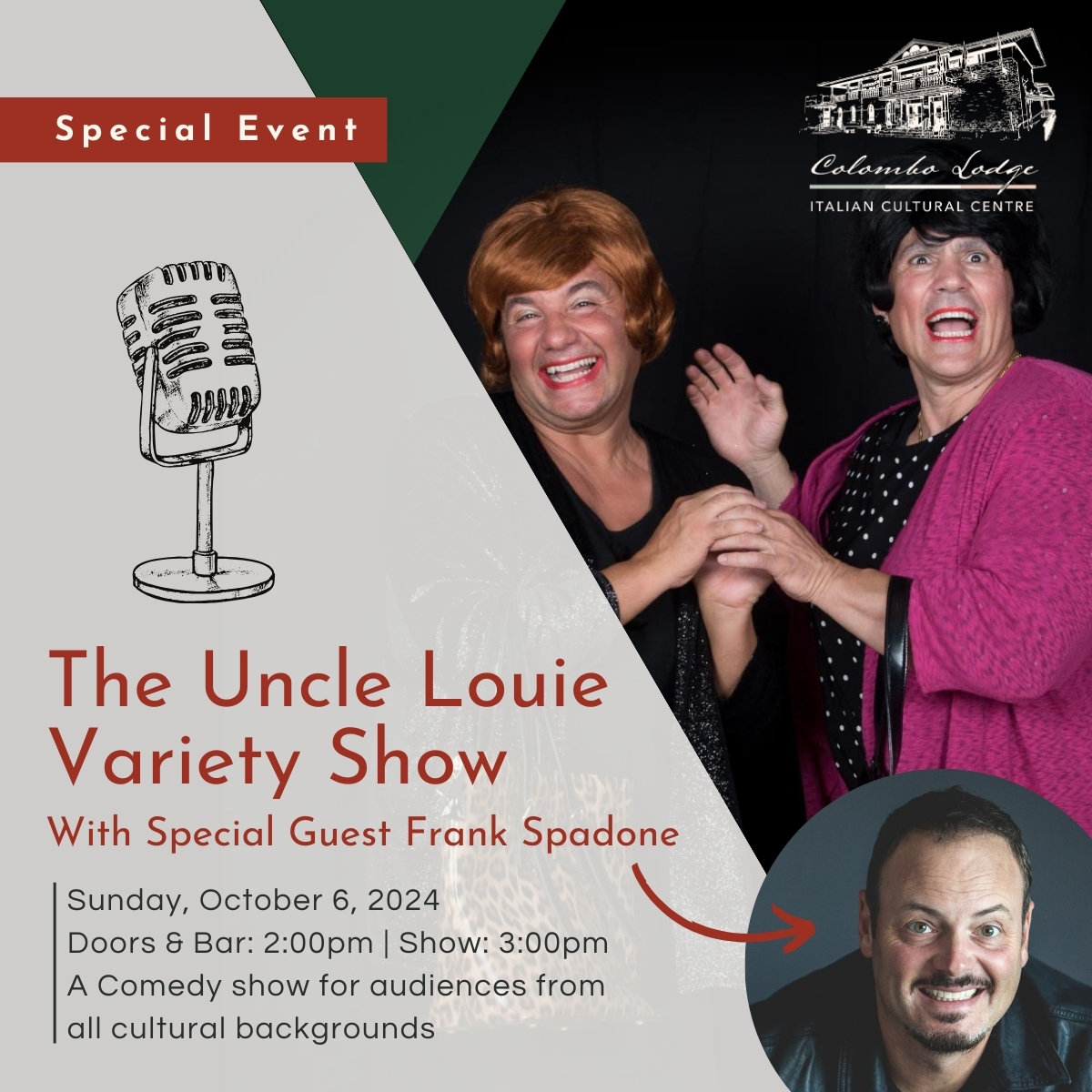 The Uncle Louie Variety Show | Colombo Lodge