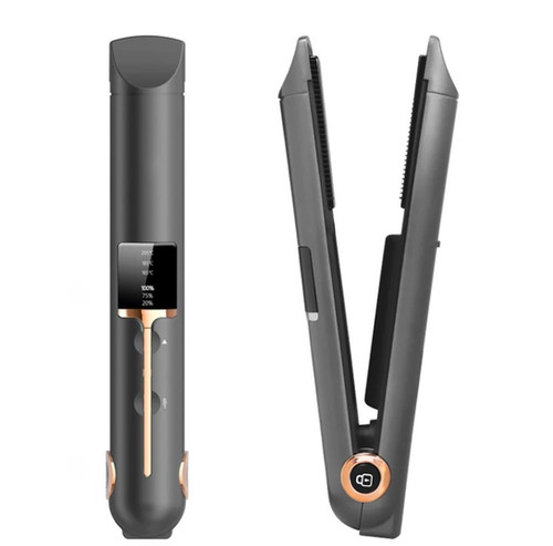 Portable flat iron with charging bank | Veluxe