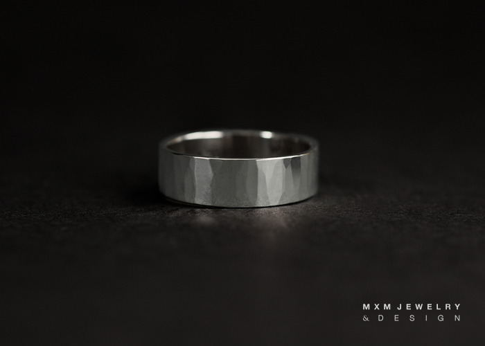 Handhammered Texture Ring | mxmjewelry