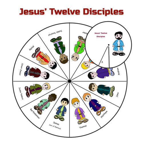 Jesus' Twelve Disciples Craft | thebiblecraft