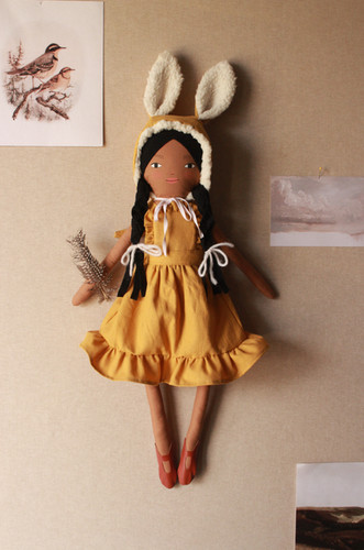 Marigold Bunny Hooded Art Doll - Midi Size | merrilee-liddiard