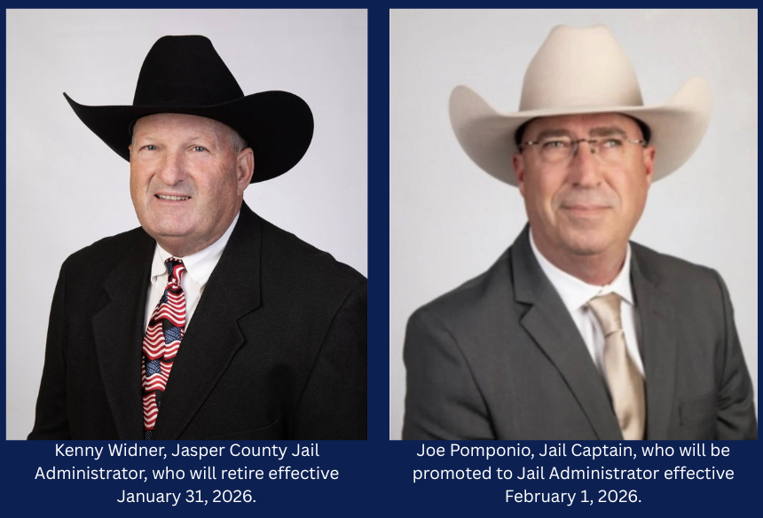Jasper county jail's administrator Kenny retiring soon | Jasper ...