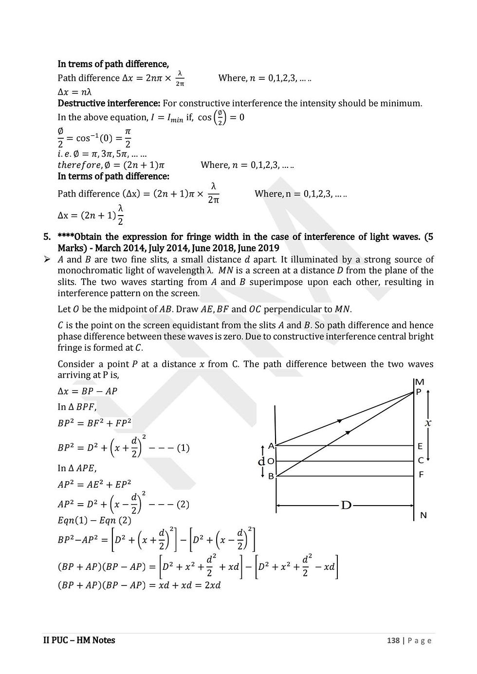 Chapter 10: Wave Optics