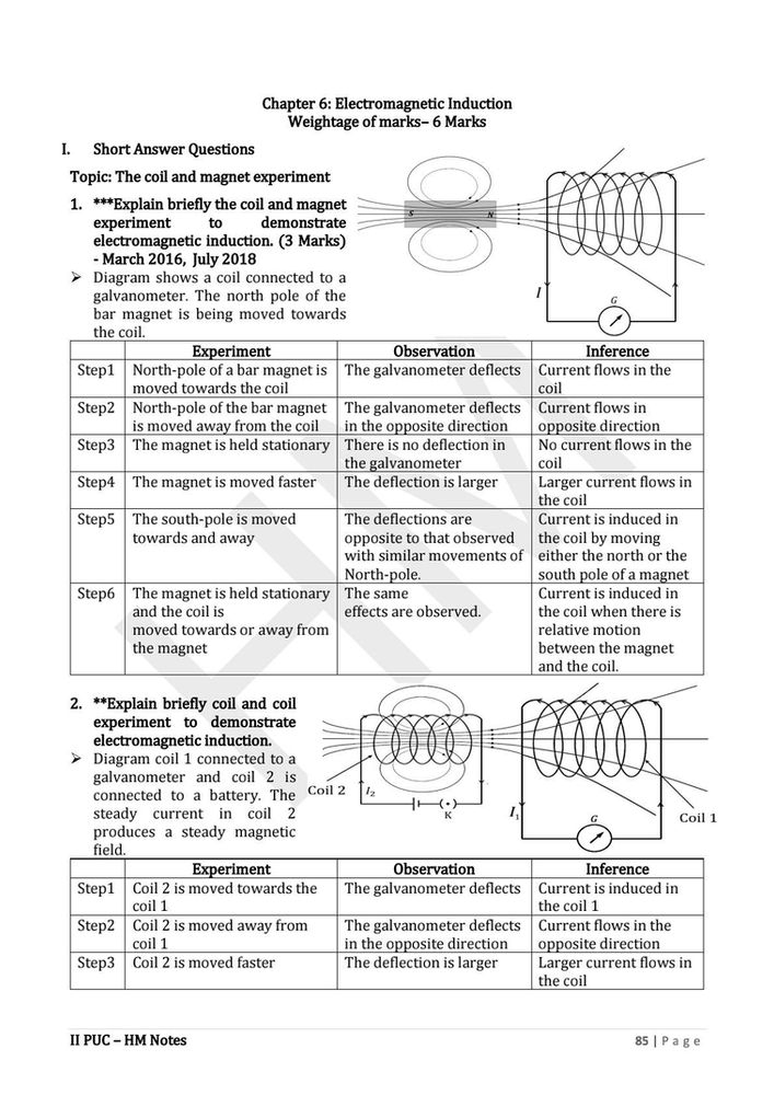 Chapter 6: Electromagnetic Induction
